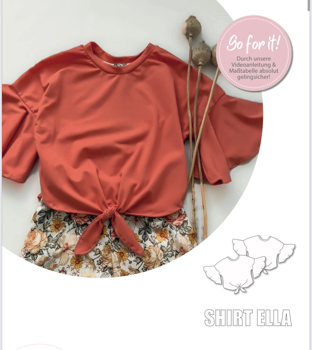 Nähanleitung: Shirt Ella 56-104